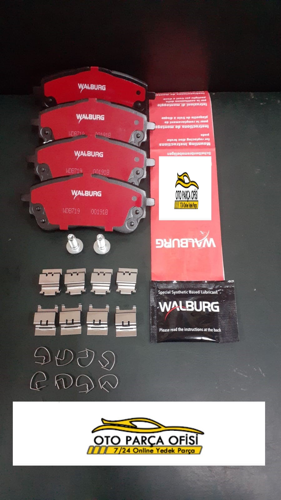 Toyota Corolla 2019-2022 Ön Balata (WALBURG) 04466-02410 04465-02470 ...